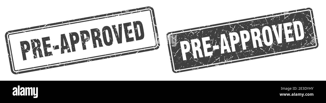 Pre approved Stock Vector Images - Alamy