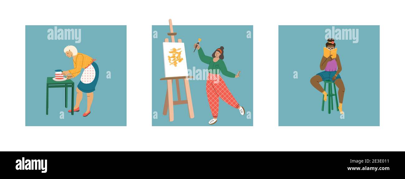 Outside hobbies Stock Vector Images - Alamy