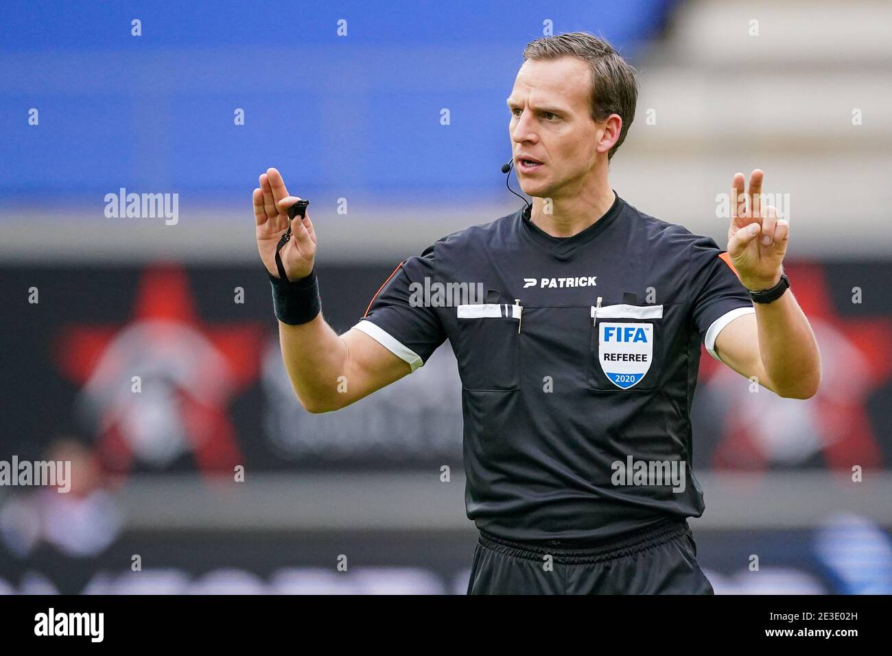 GHENT, BELGIUM - JANUARY 17: referee Mathias Hillaert during the Pro ...