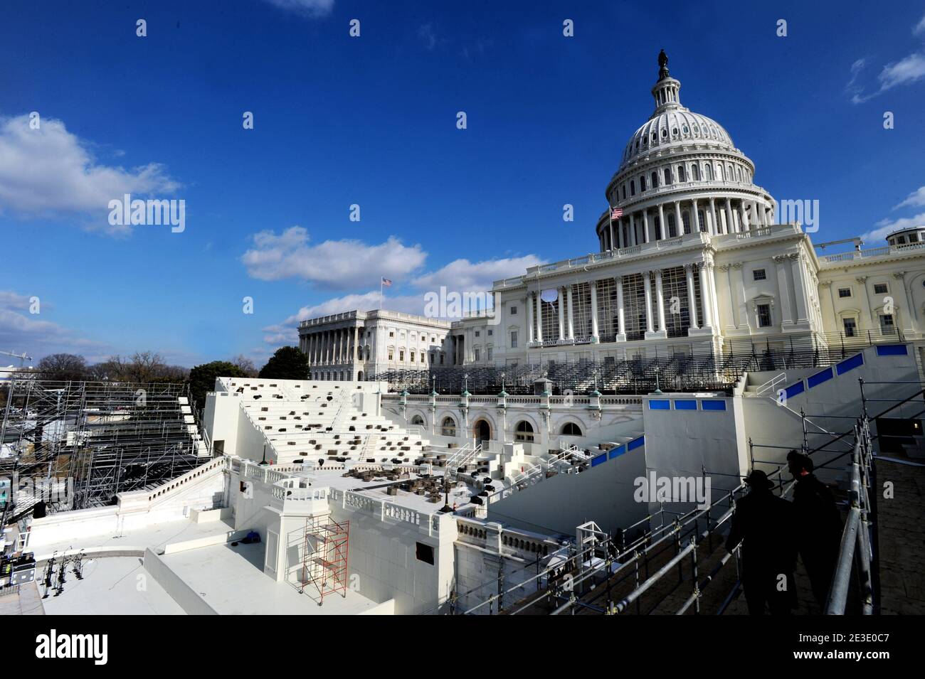 The inaugural stand is under construction on the west side of the U.S ...