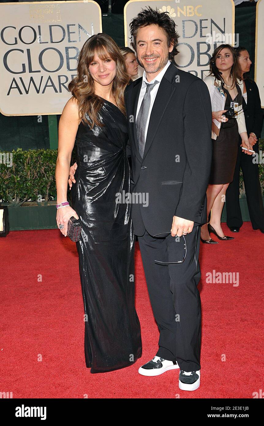 Robert Downey Jr and wife Susan Downey arriving at the 66th Annual ...