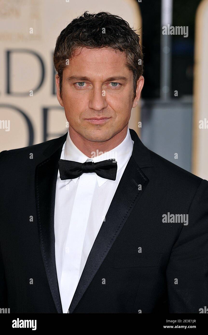 Gerald Butler arriving at the 66th Annual Golden Globe Awards ceremony ...