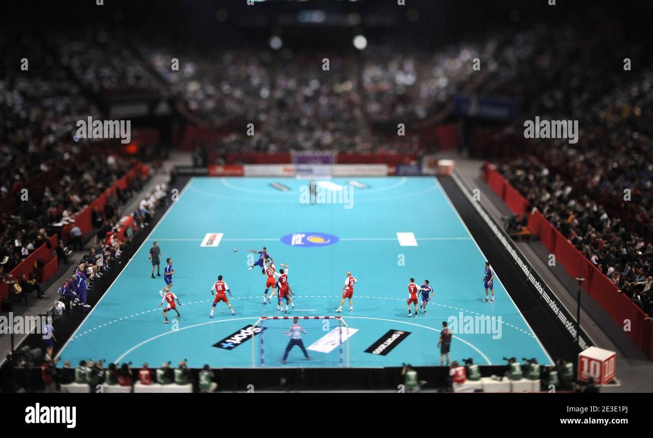 Atmosphere during the Paris' Handball tournament final match, France vs ...