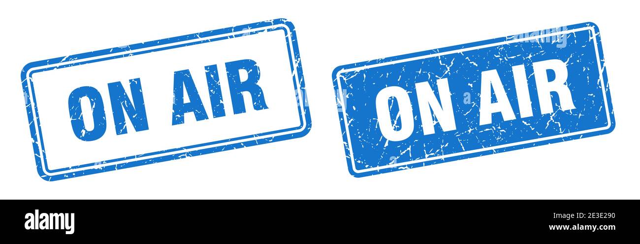 On air stamp rectangular hi-res stock photography and images - Alamy
