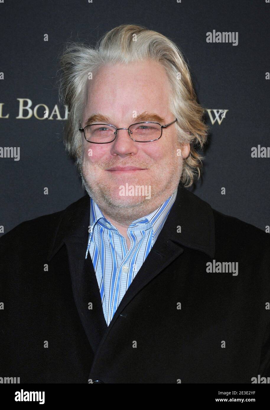 Actor Phillip Seymour Hoffman arriving at the 2008 National Board of ...