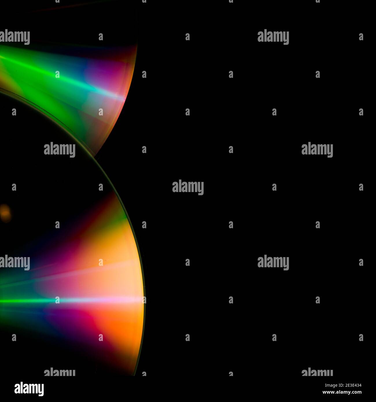 Compact discs on black hi-res stock photography and images - Alamy