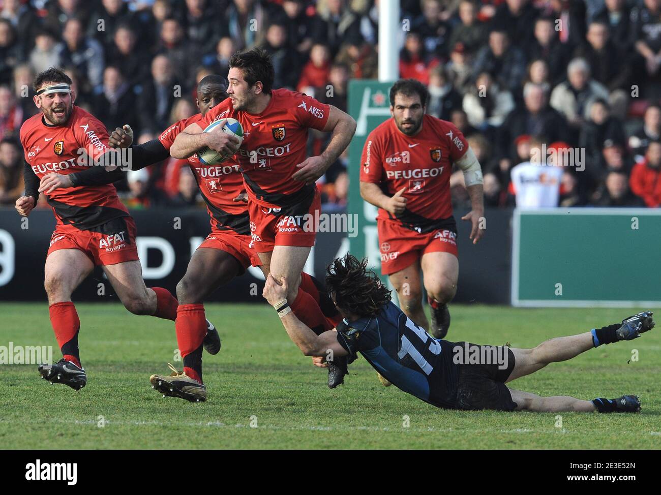 Florian Fritz during the Heineken Cup Rugby match, Stade Toulousain vs ...