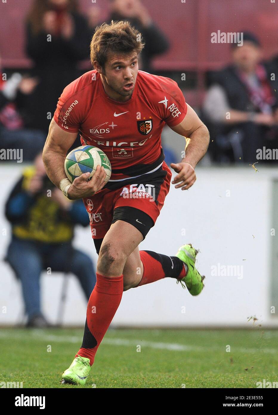 Vincent Clerc during the Heineken Cup Rugby match, Stade Toulousain vs ...