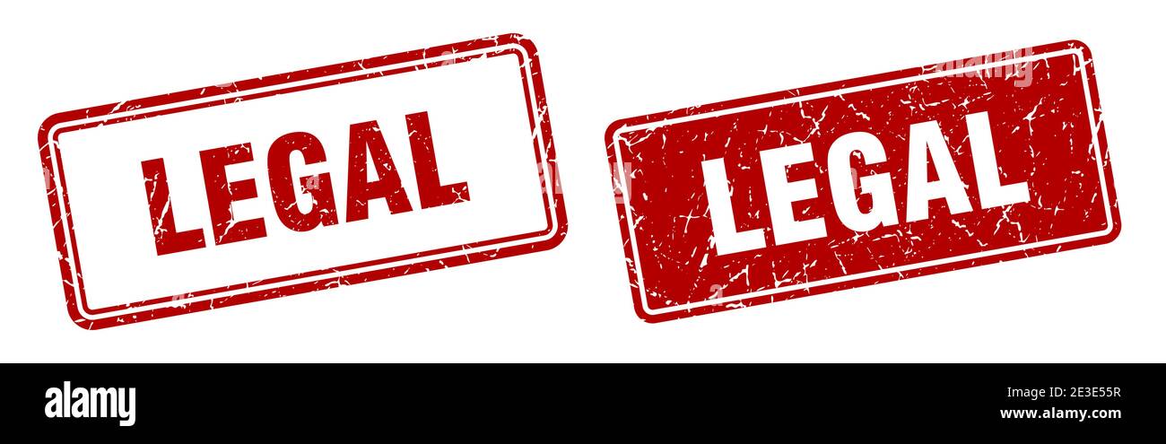 legal square stamp. legal grunge sign set Stock Vector Image & Art - Alamy