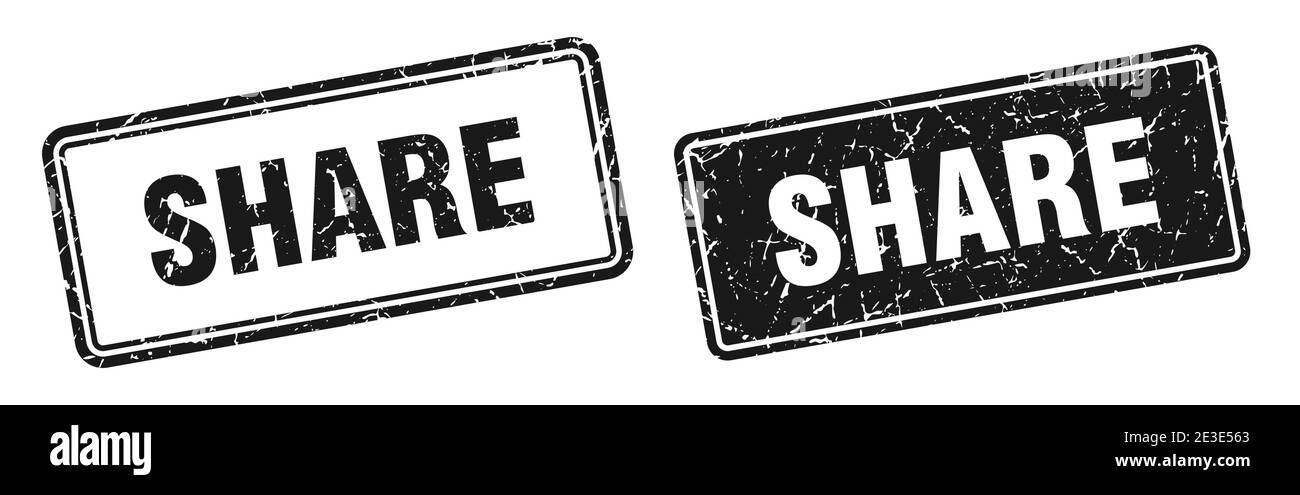 Share stamp Black and White Stock Photos & Images - Alamy