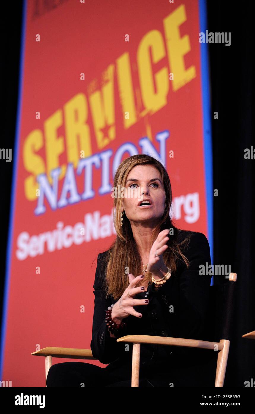 Maria Shriver attends Service Nation, a campaign to promote and expand ...