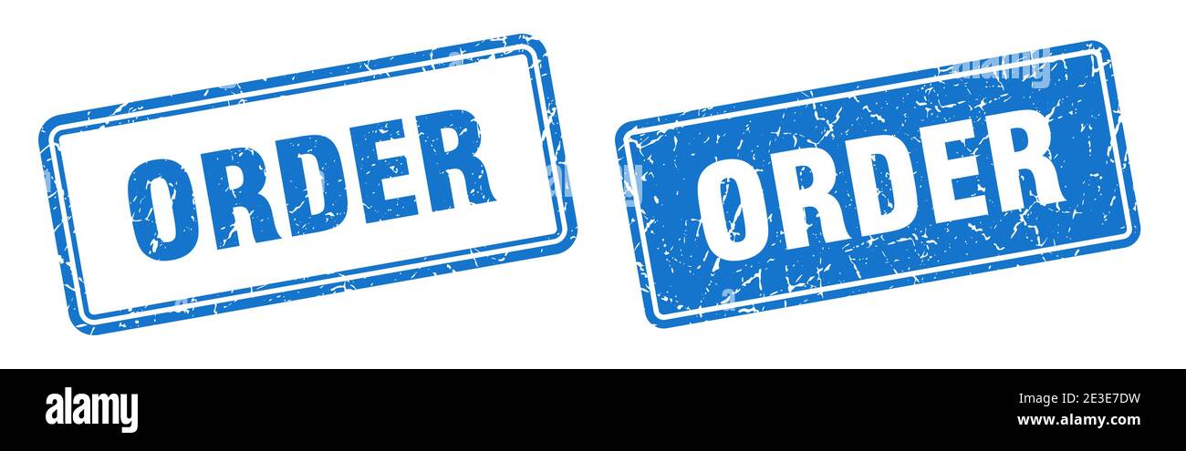 order square stamp. order grunge sign set Stock Vector Image & Art - Alamy