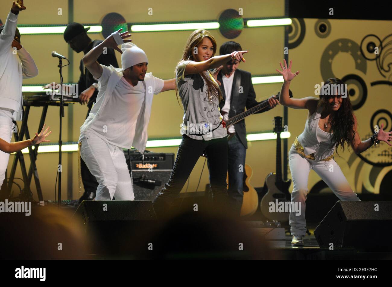 Miley Cyrus performs at the 'Kids Inaugural: We Are the Future' concert ...