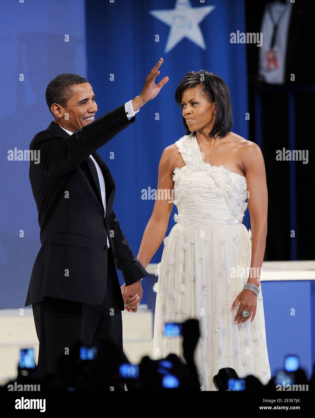 U.S. President Barack Obama and First Lady Michelle Obama attend the ...