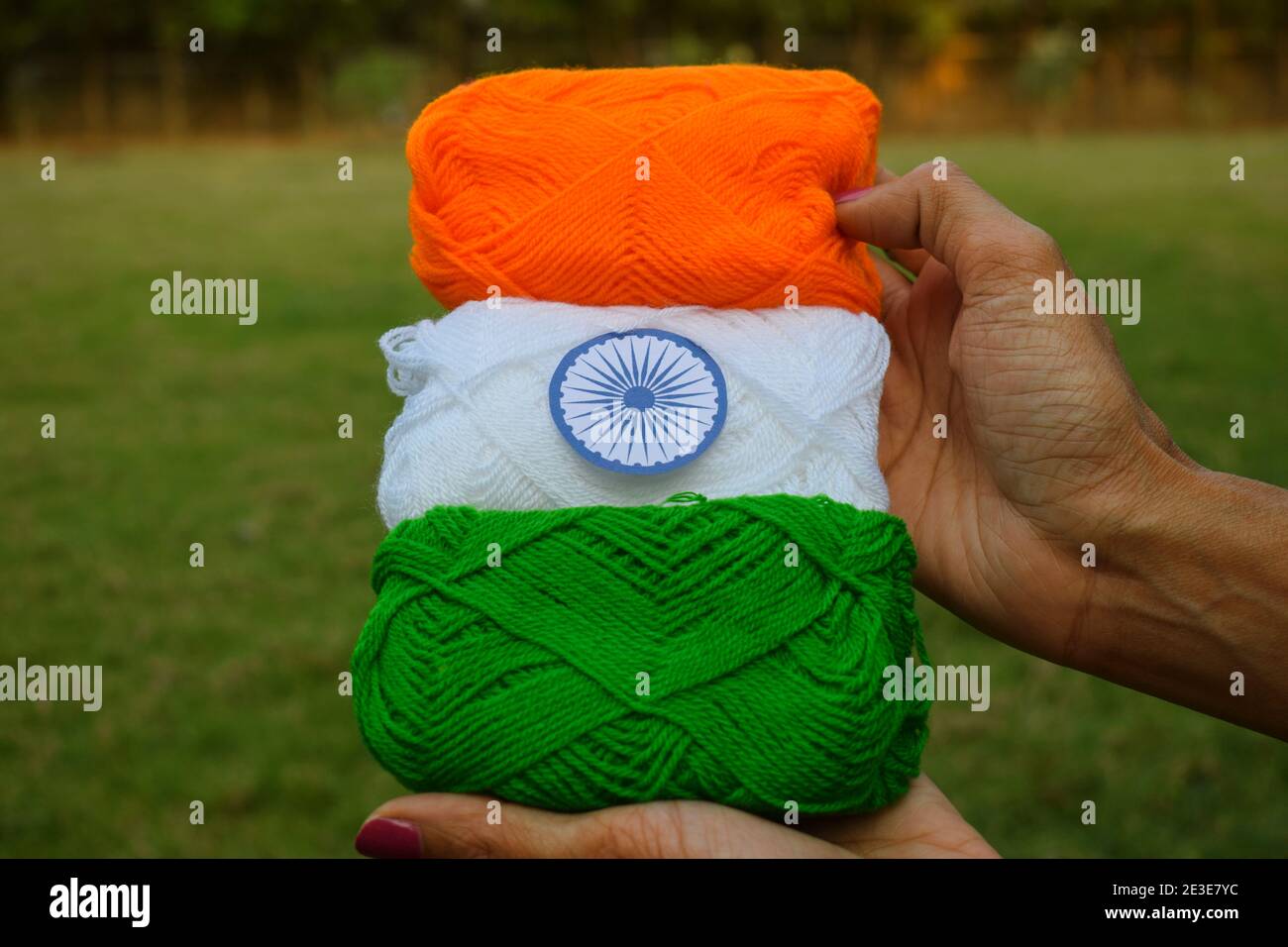Indian flag tricolor tiranga saffron, white and green embroidery ...