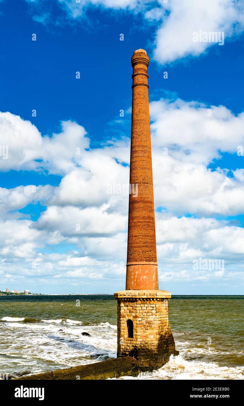 Ventilation column at the seaside in Montevideo, Uruguay Stock Photo ...