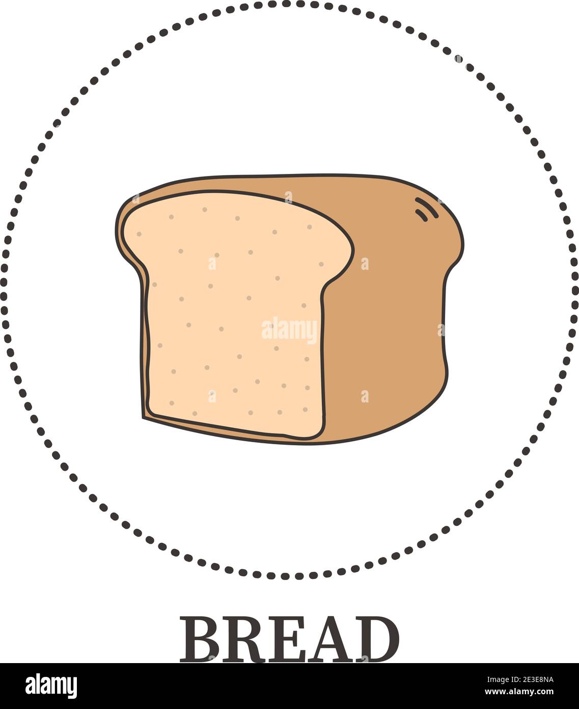 Realistic Toast Bread on White Background - Vector illustration Stock ...