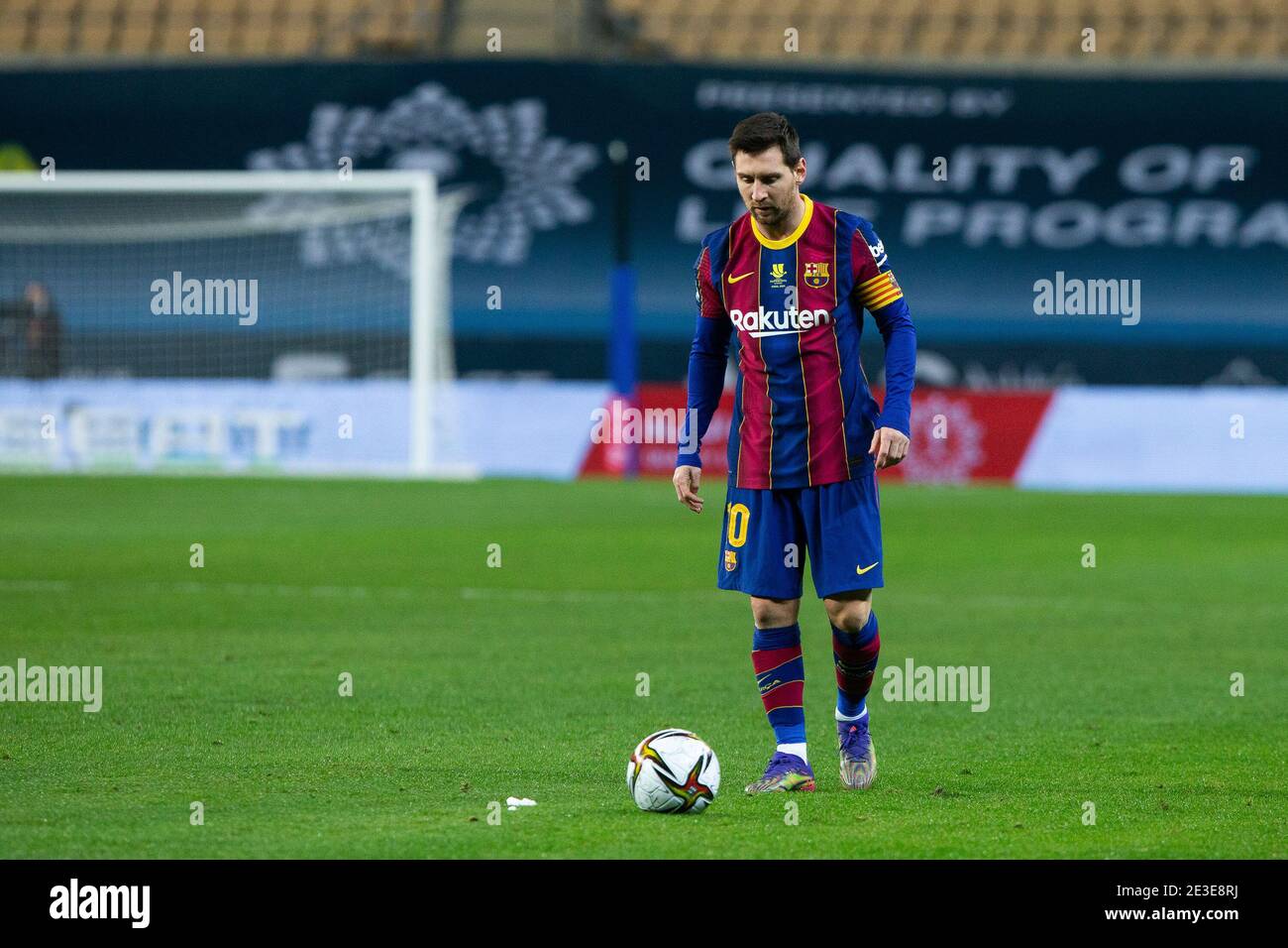 Lionel Messi of Barcelona during the Spanish Super Cup Final football ...