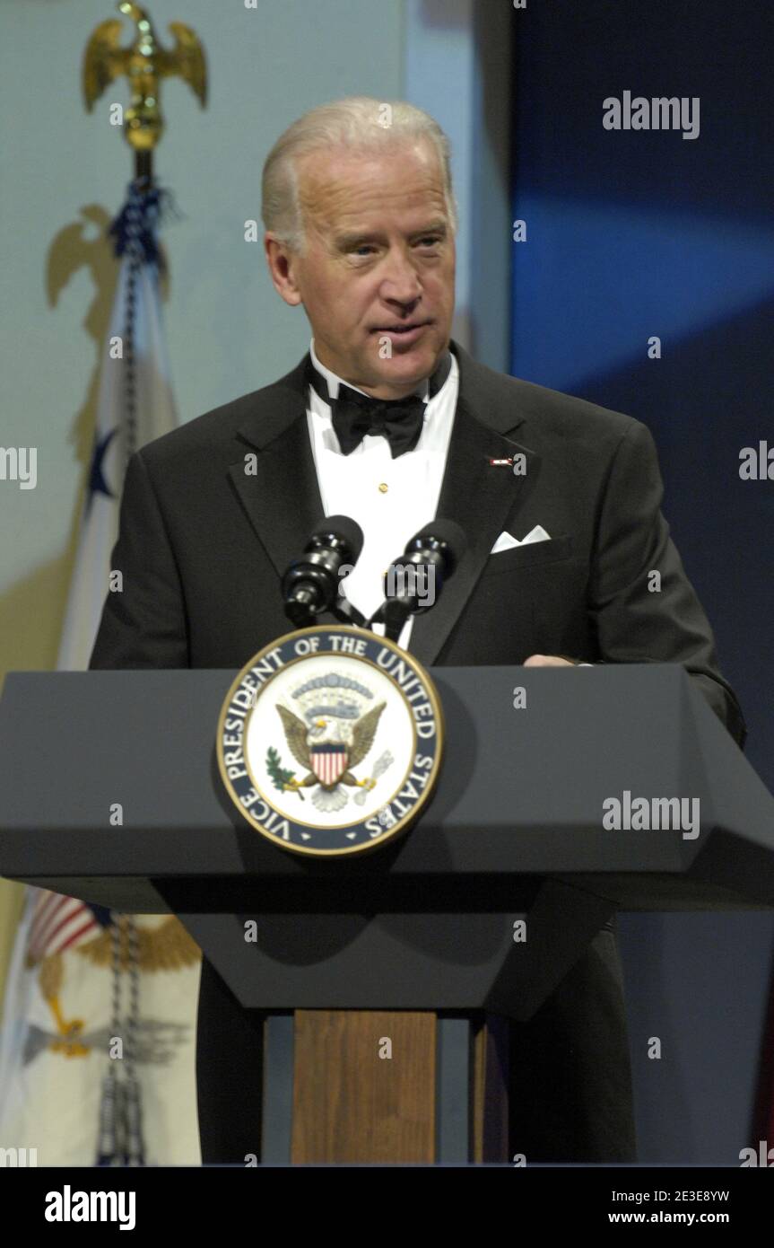 Vice President Joe Biden speaks during the Commander in Chief's Ball at ...