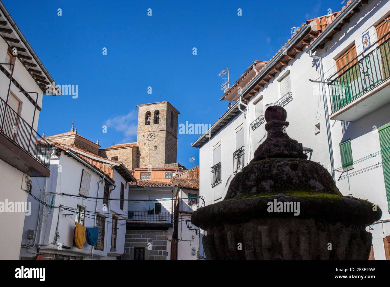 Fuente de la Plaza, Hervas, Ambroz Valley village. Caceres, Extremadura ...