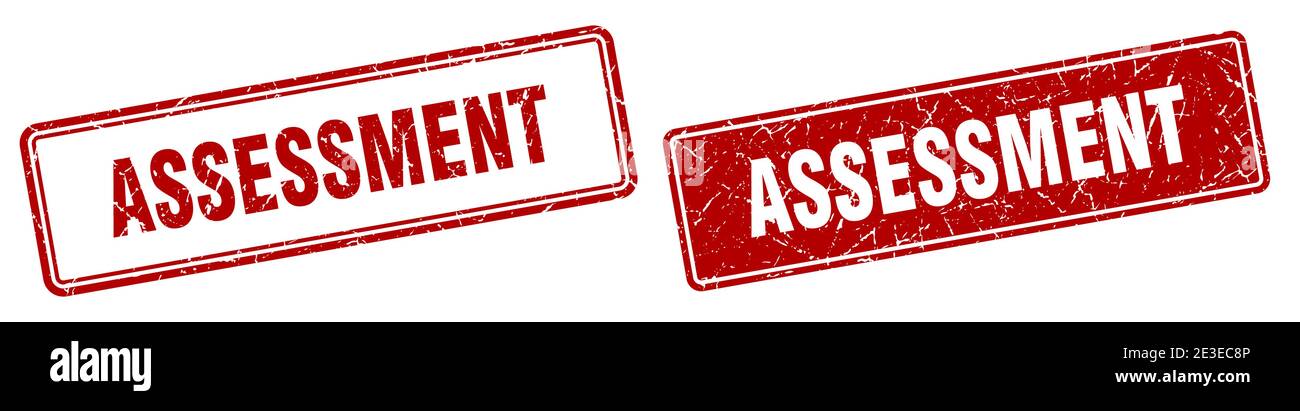 Assessment square stamp hi-res stock photography and images - Alamy