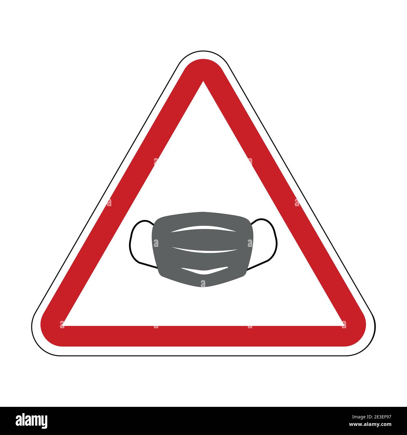 Wear a mask sign symbol vector Stock Vector Image & Art - Alamy