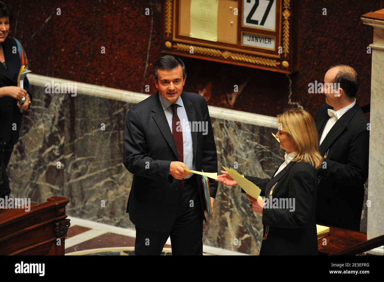 French Junior Minister for Overseas France Yves Jego during a work ...