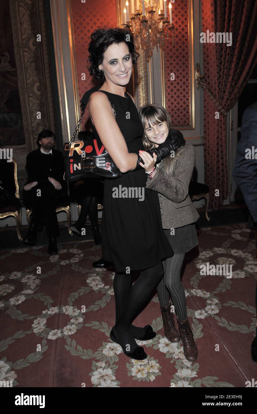 Ines de la Fressange and her daughter Violette at the Elysee ...