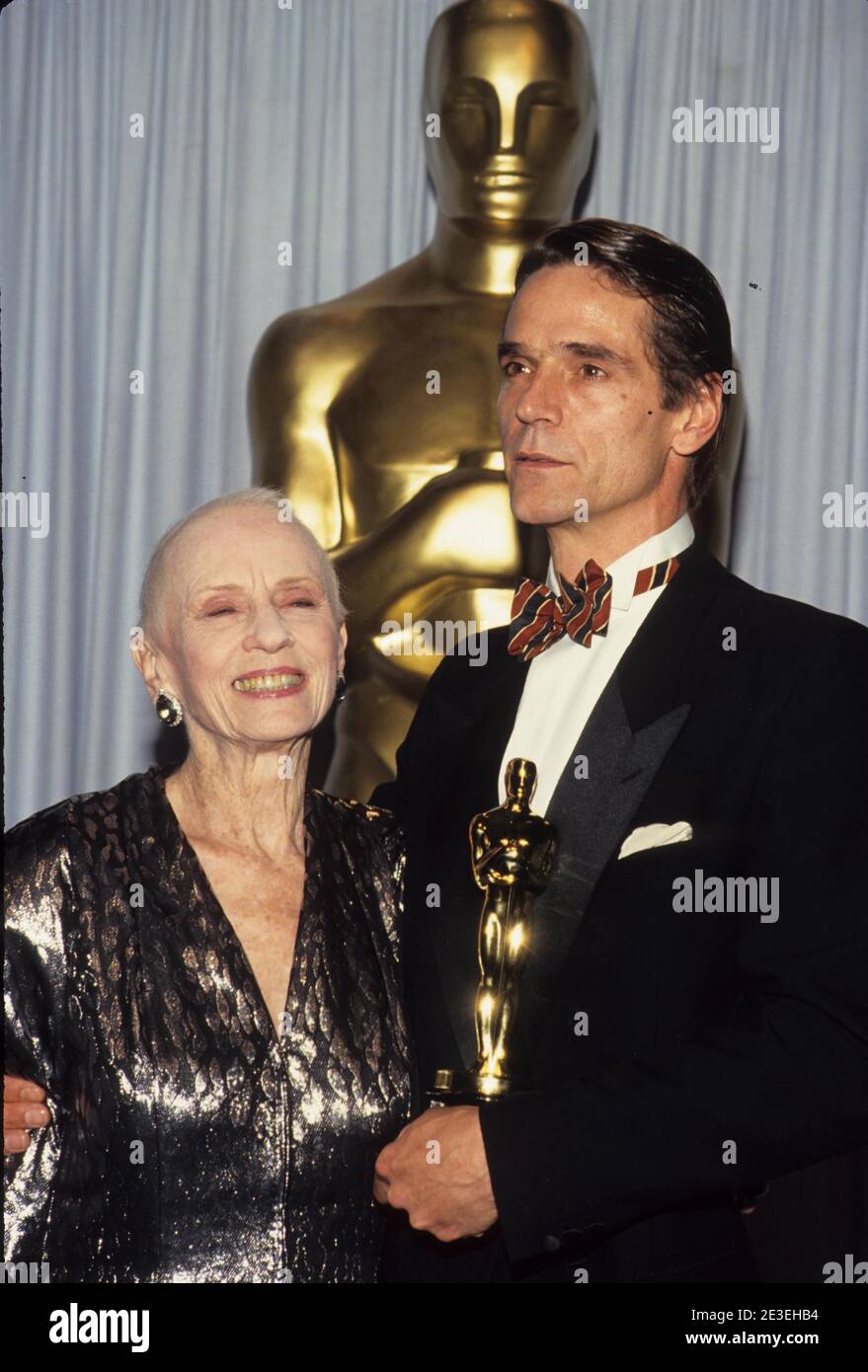Jeremy Irons And Jessica Tandy At Thethe 63rd Academy Awards Ceremony