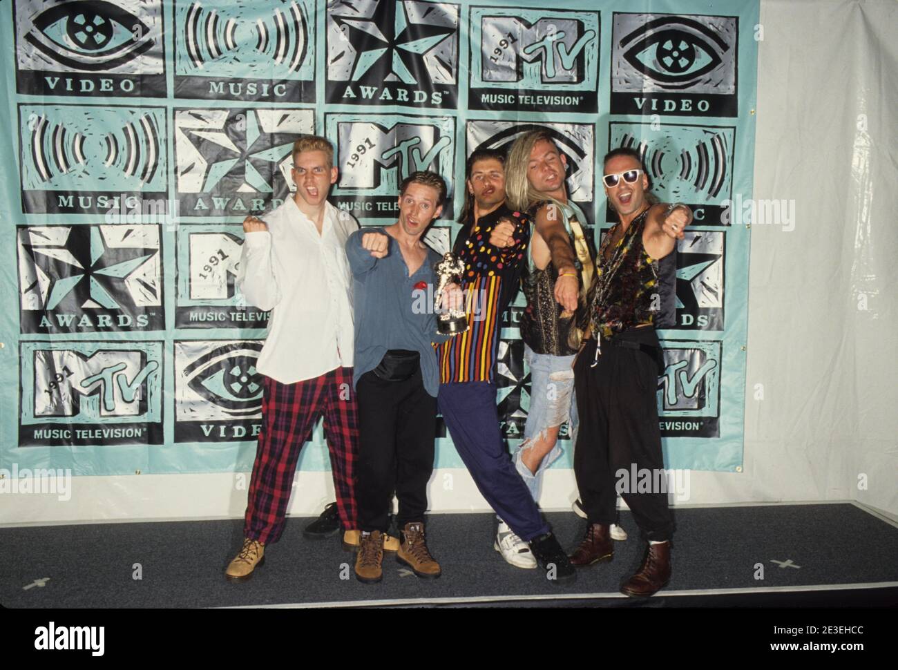 Jesus Jones at the 1991 MTV Video Music Awards on September 5, 1991 ...