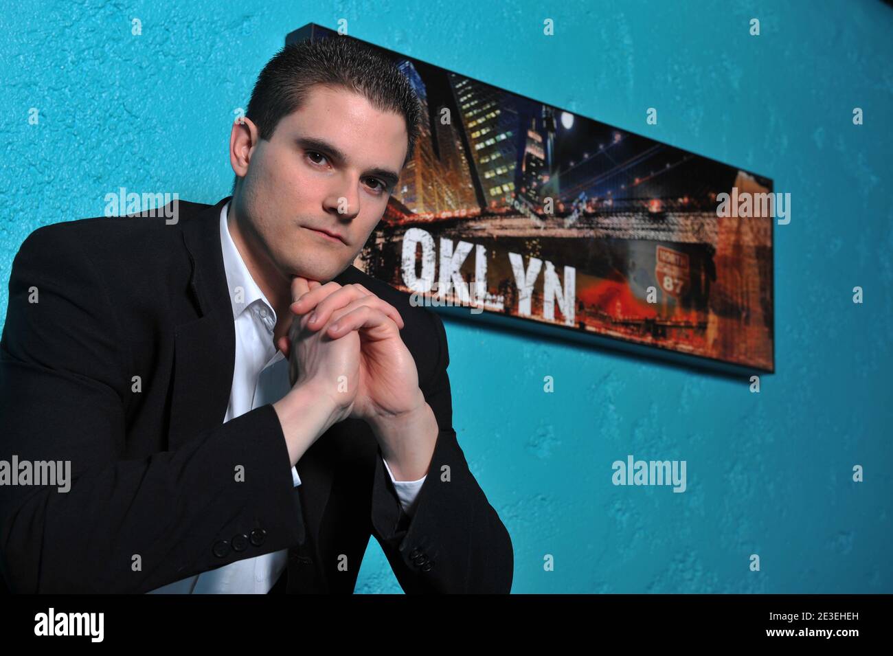 French singer Damien Jean is the new buzz on internet. He poses in his ...