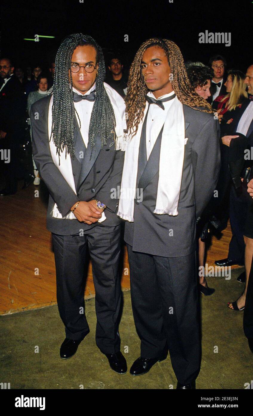 Milli Vanilli at the American Music Awards 1990 Credit: Ralph Dominguez ...
