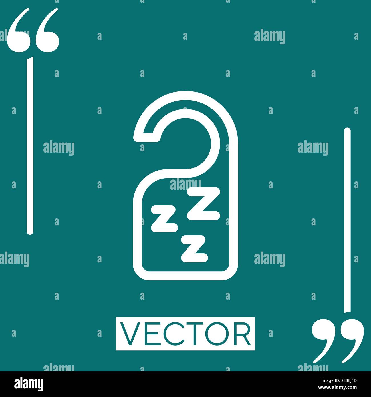 do not disturb sign vector icon Linear icon. Editable stroke line Stock ...