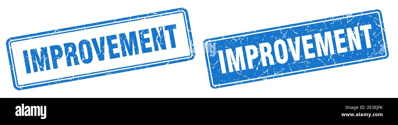 improvement square stamp. improvement grunge sign set Stock Vector ...