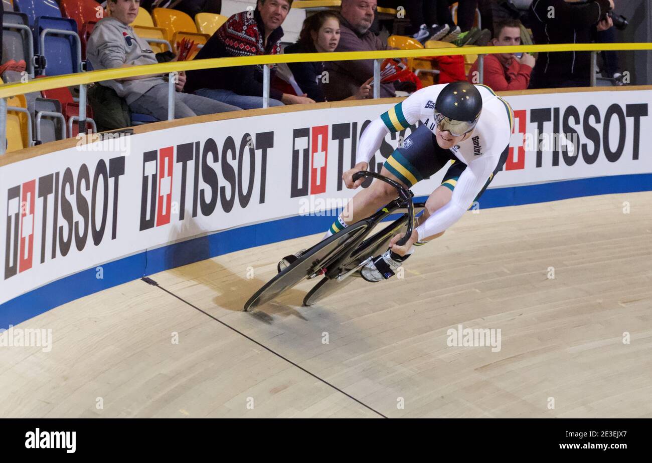 Matthew Glaetzer from Australia at the 2018 UCI Track Cycling World ...