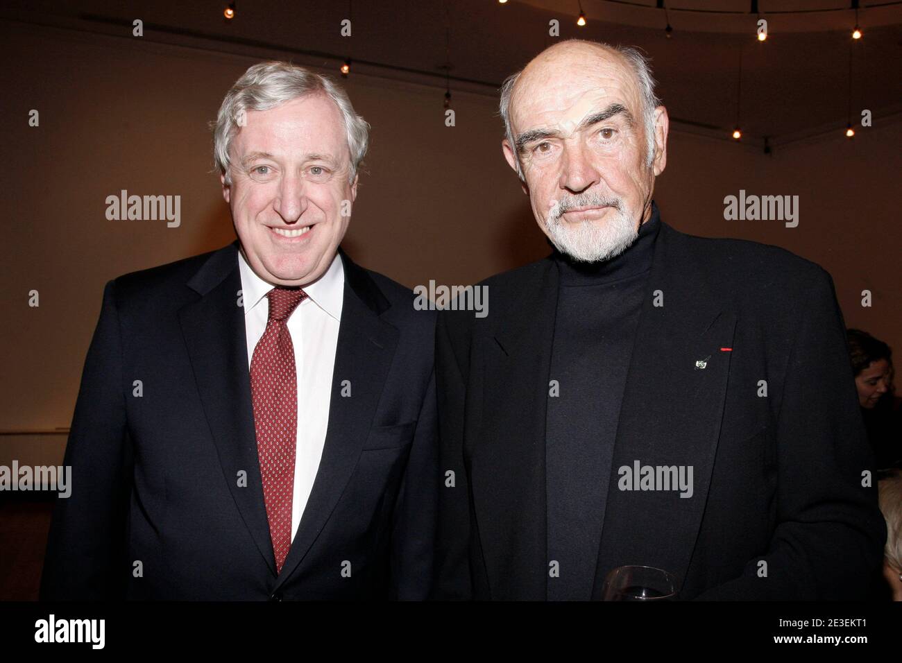 French Ambassador Pierre Vimont and Sean Connery are seen after Sidney ...
