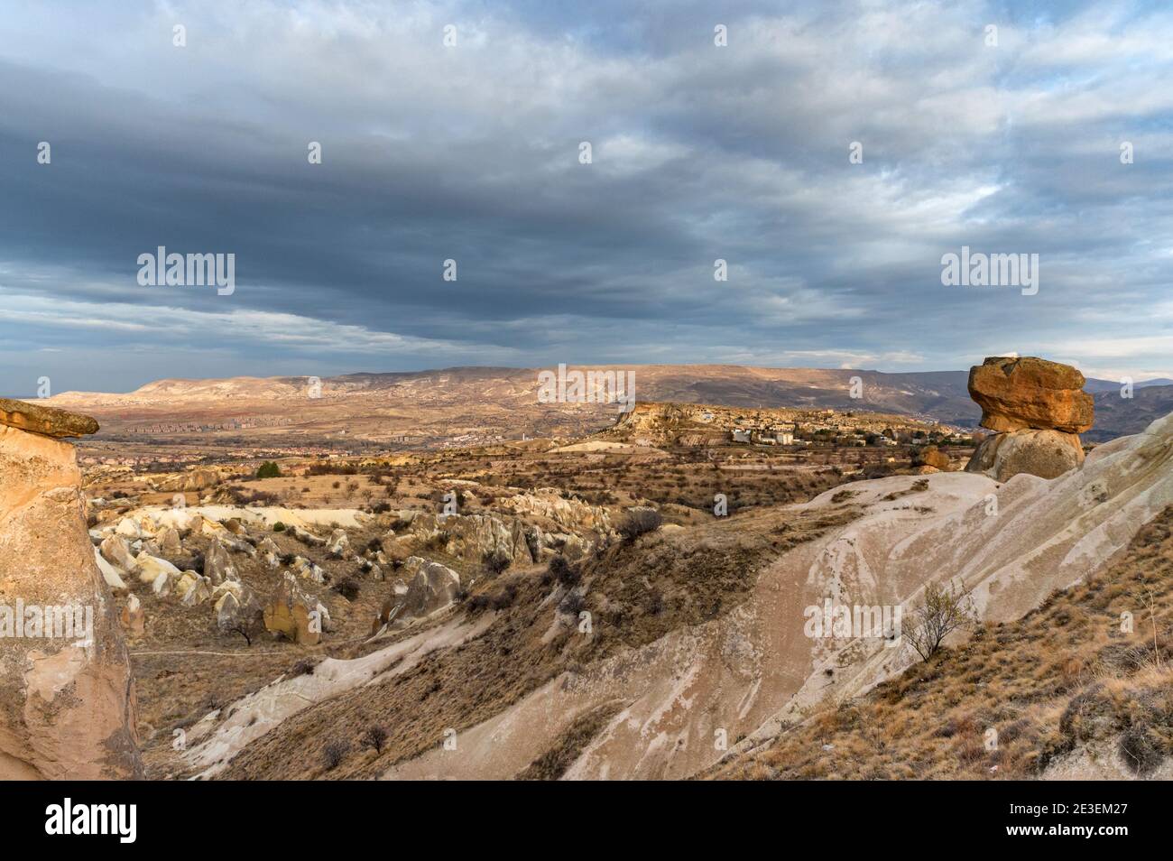 Fairy chimneys named the three beauties at Urgup, Cappadocia, Turkey ...