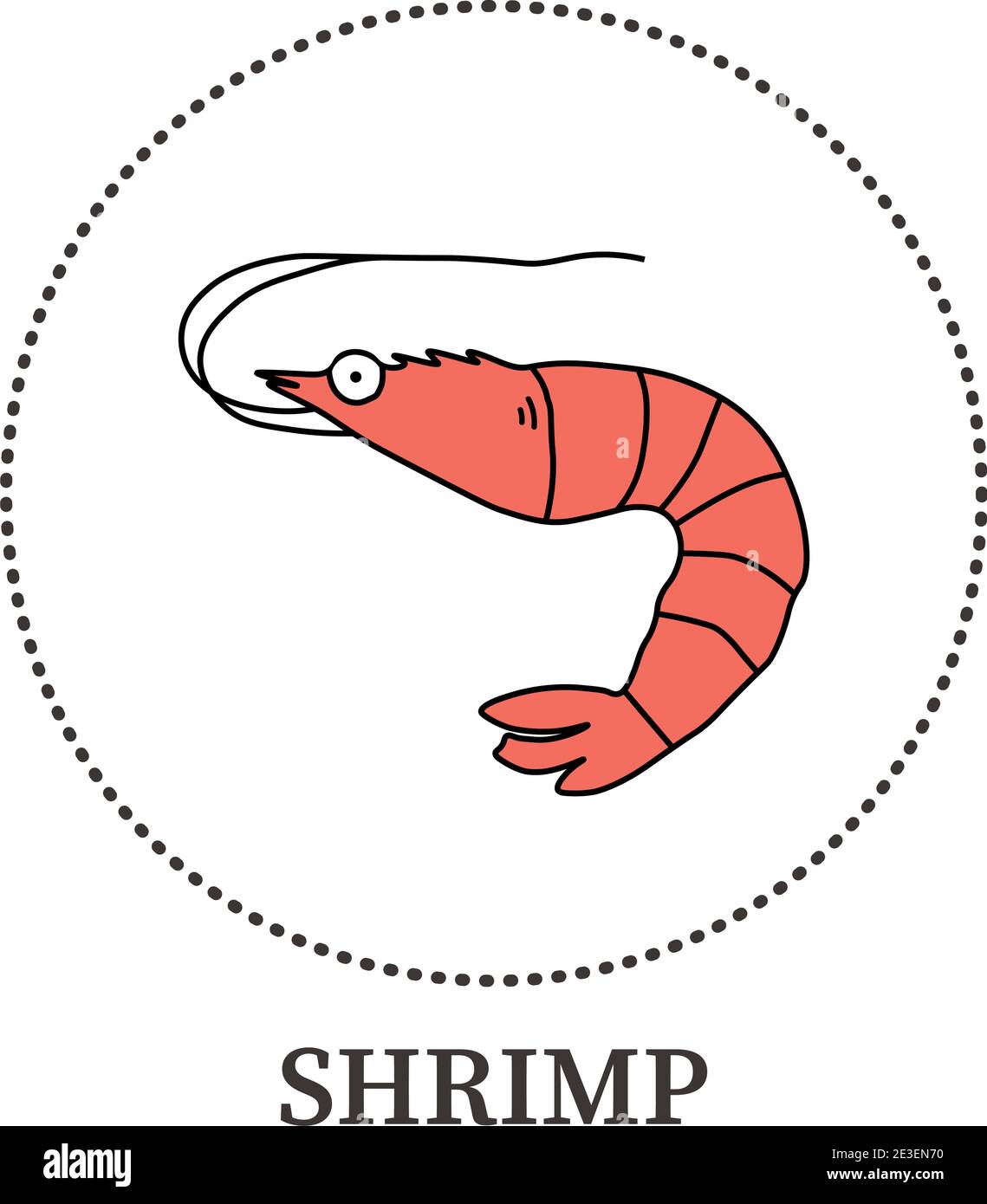 Abstract prawn silhouette hi-res stock photography and images - Alamy