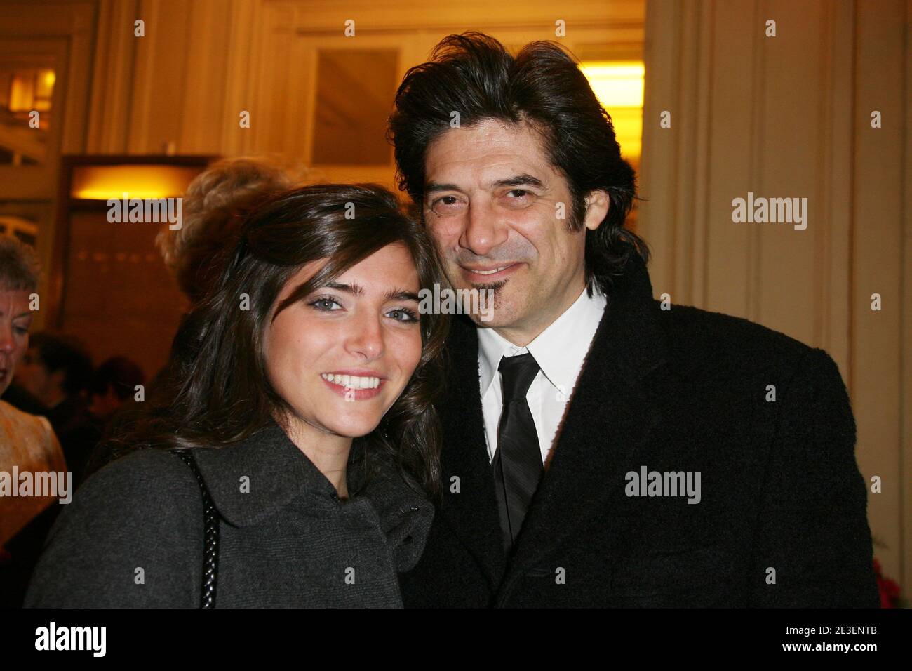Georges Corraface and daughter Zoe arriving at the gala evening to ...