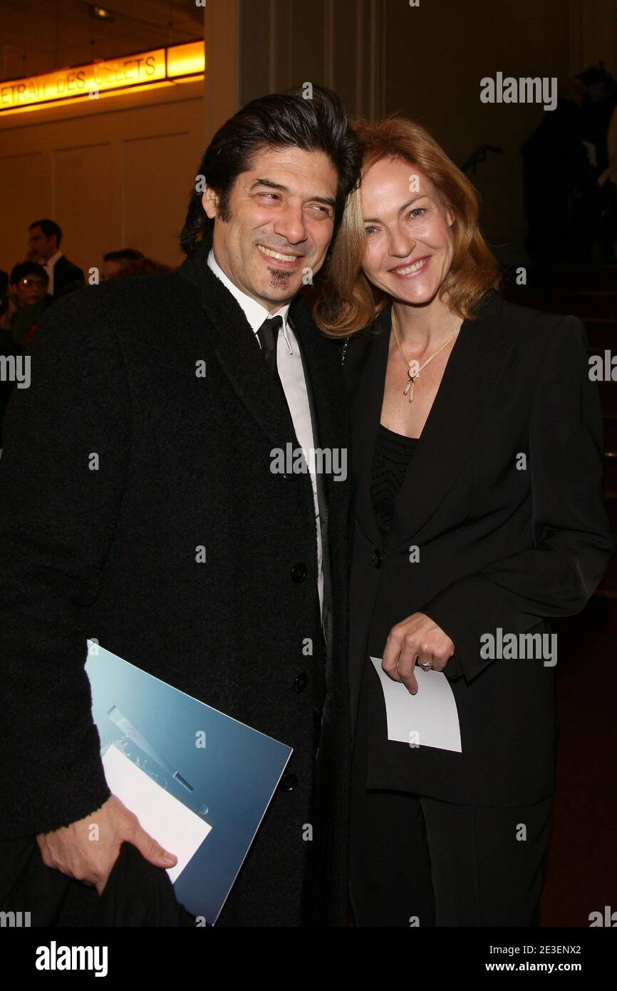 Georges Corraface and Alexandra Vandernoot arriving at the gala evening ...
