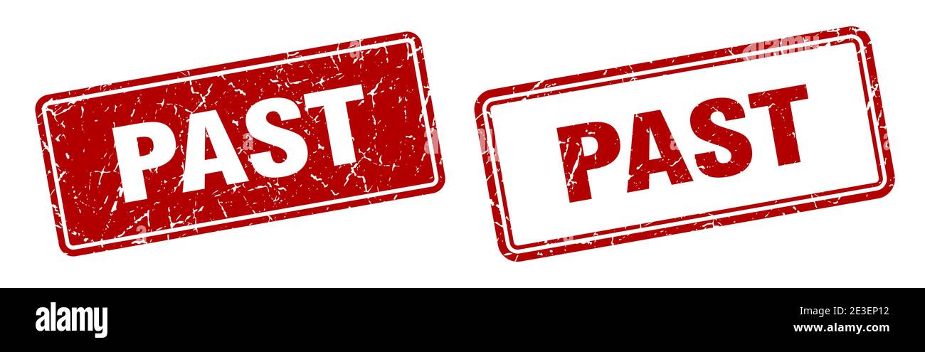 past square stamp. past grunge sign set Stock Vector Image & Art - Alamy