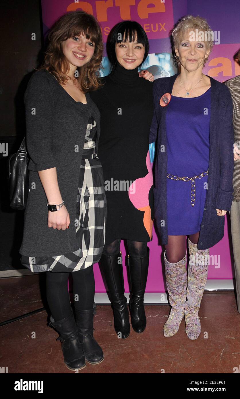 French actress Morgane Cabot, Maria De Meideros and Tonie Marshall ...