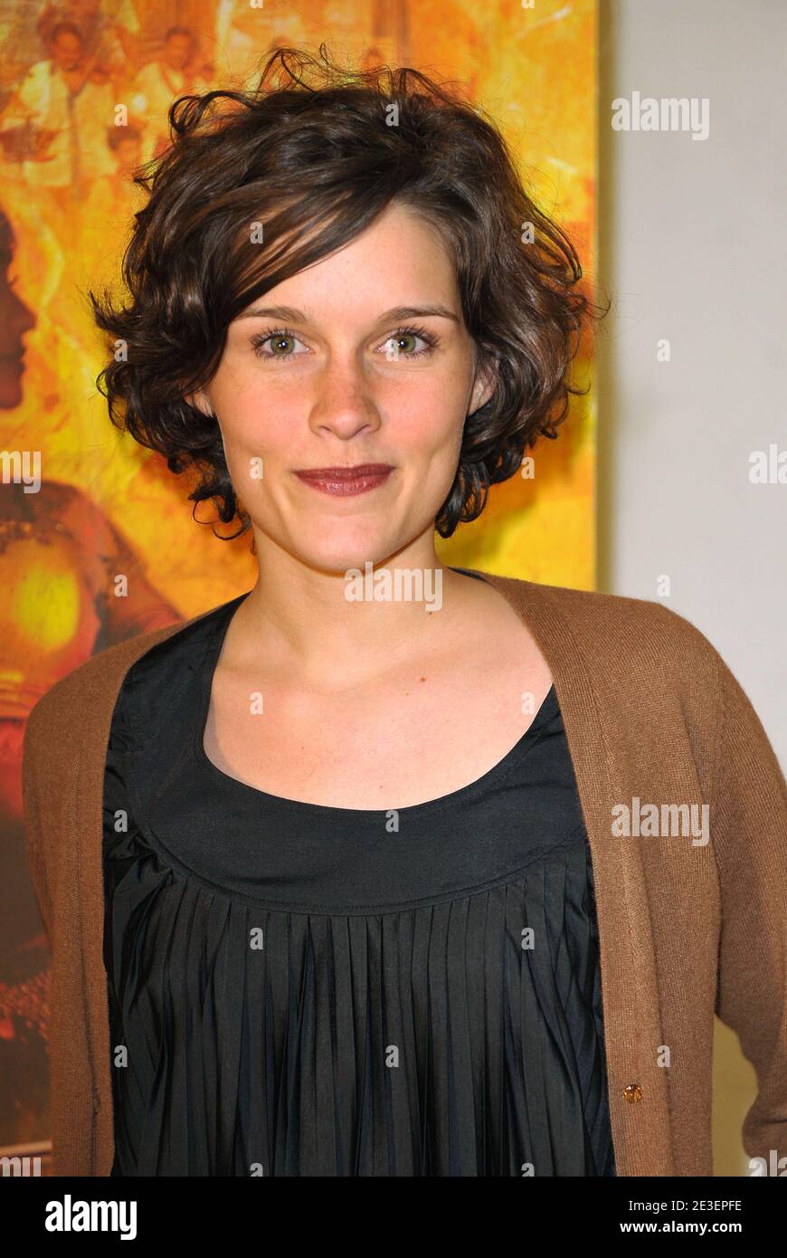 Gaetane Abrial arriving at the premiere of new Indian musical 'Bharati ...