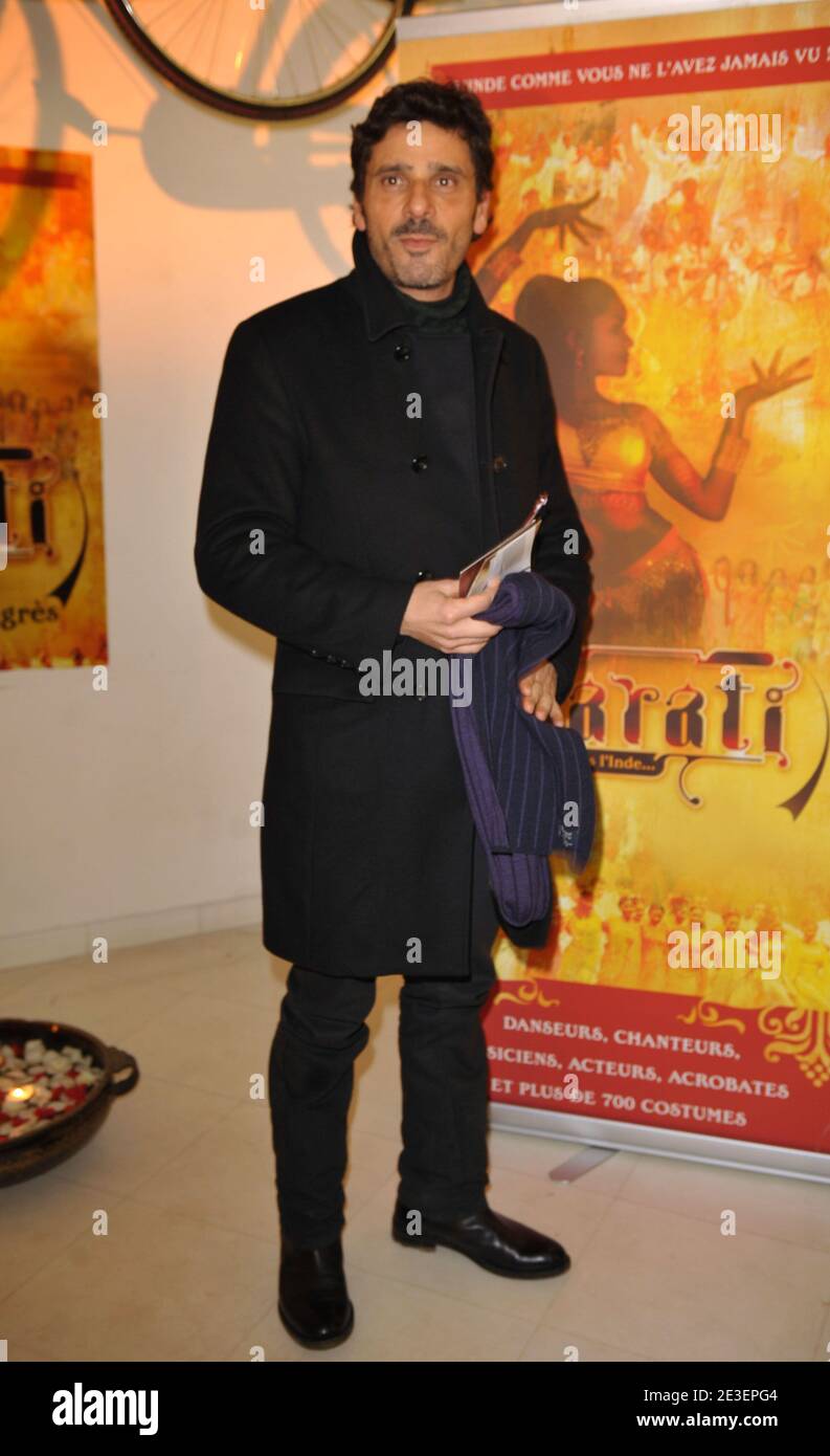 Pascal Elbe arriving at the premiere of new Indian musical 'Bharati' at ...