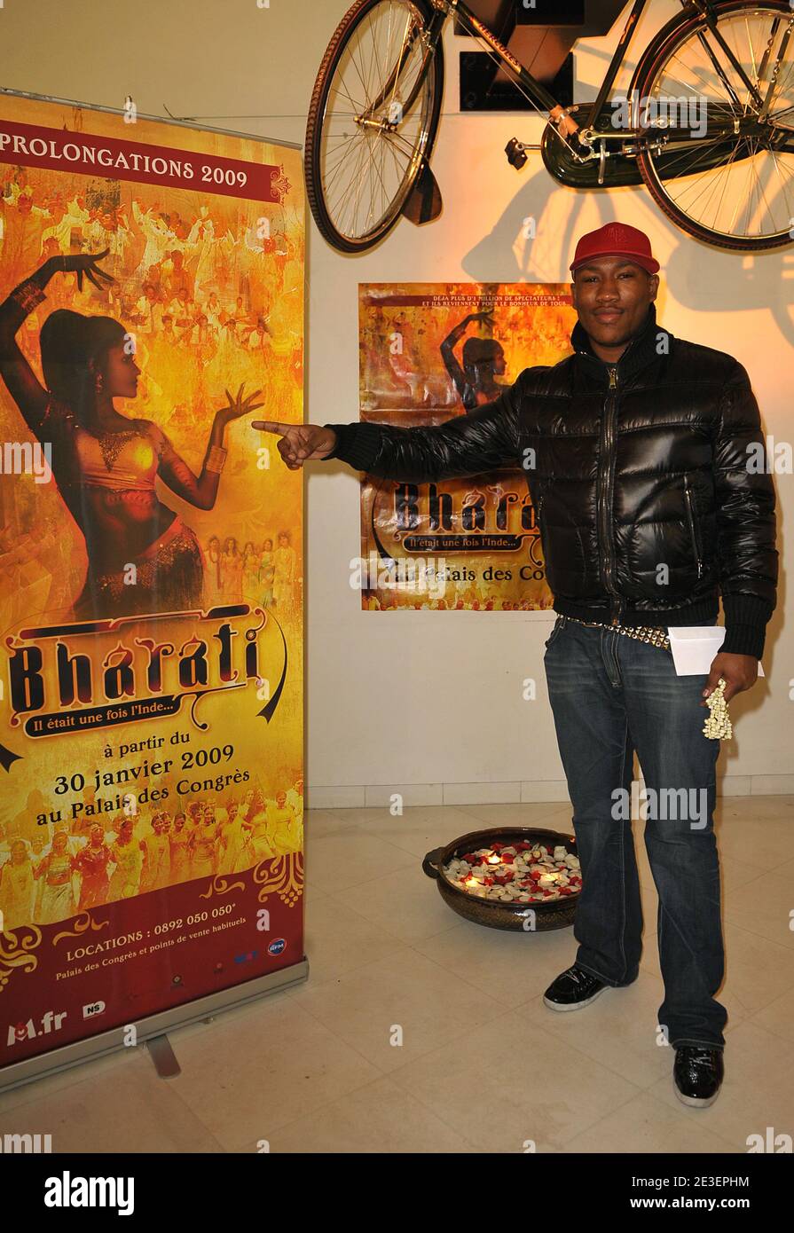 French rap singer Mokobe arriving at the premiere of new Indian musical ...