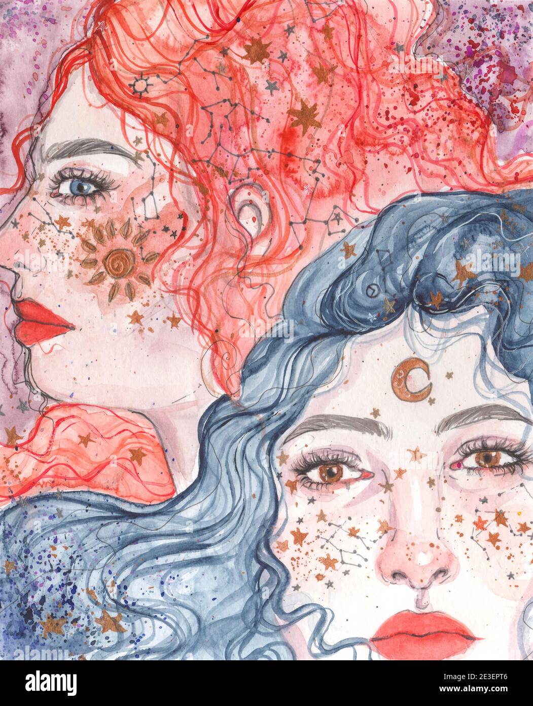 Emotional Girl Painting