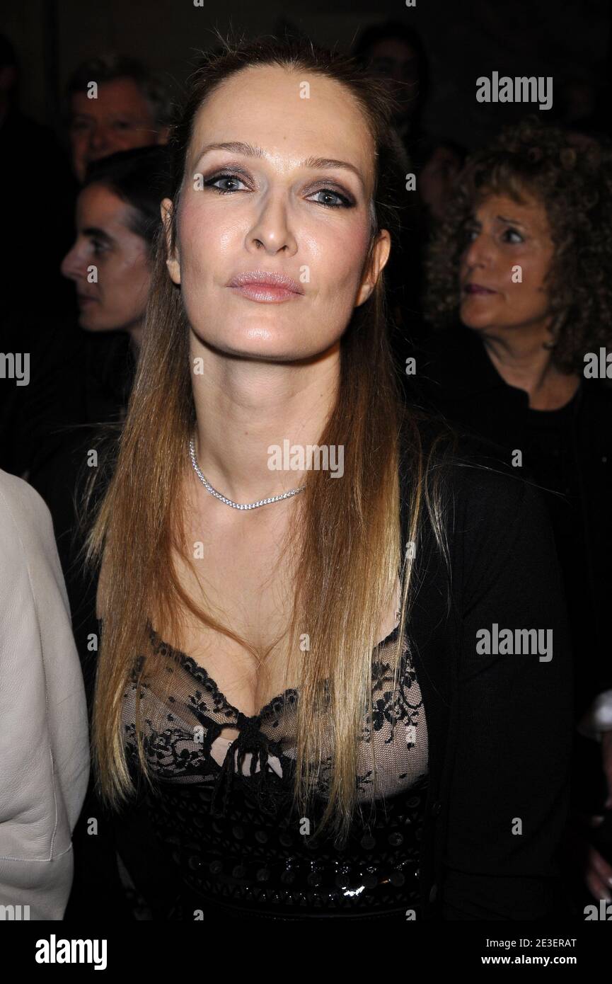 Karen Mulder attending the ETAM Spring-Summer 2009 lingerie collection ...