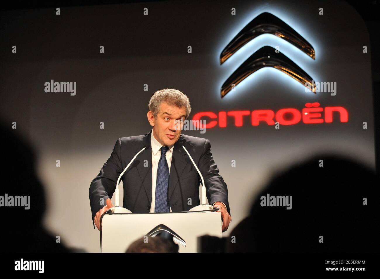 Christian Streiff, Citroen CEO, speaks as the new DS inspired Citroen ...