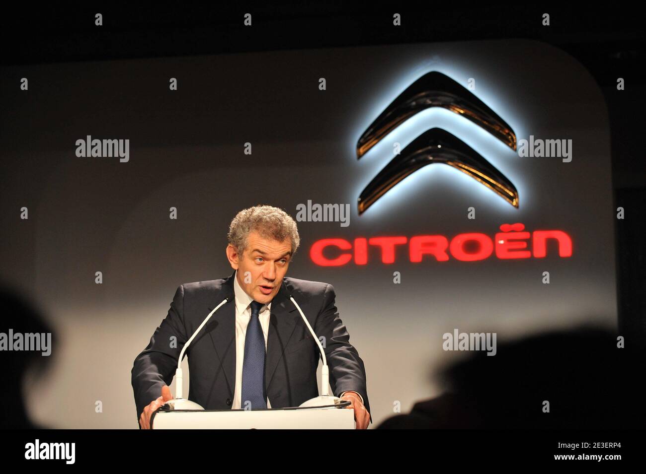 Christian Streiff, Citroen CEO, speaks as the new DS inspired Citroen ...