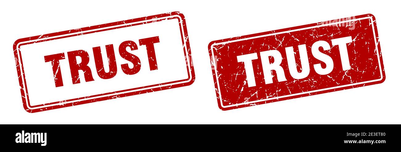 trust square stamp. trust grunge sign set Stock Vector Image & Art - Alamy